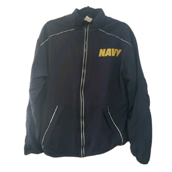 Jackets & Coats | Us Navy Running Jacket Mens Jogging Physical Training ...